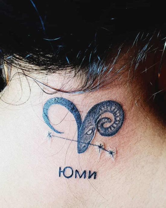 Tatuaże ze znakami zodiaku: baran – znaczenie, historia, 40 zdjęć